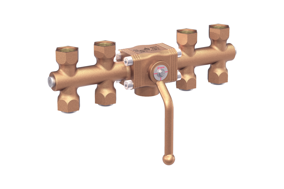 Safety valves and fittings for technical gases such as hydrogen