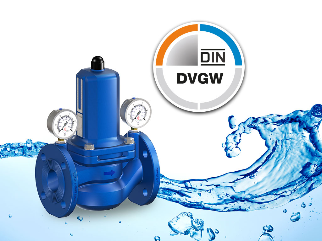 DIN-DVGW type examination for pressure reducing valve 382 available!